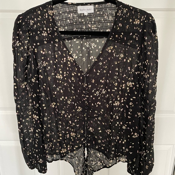 Bella Dahl | Tops | Bella Dahl Small Sheer Blouse | Poshmark